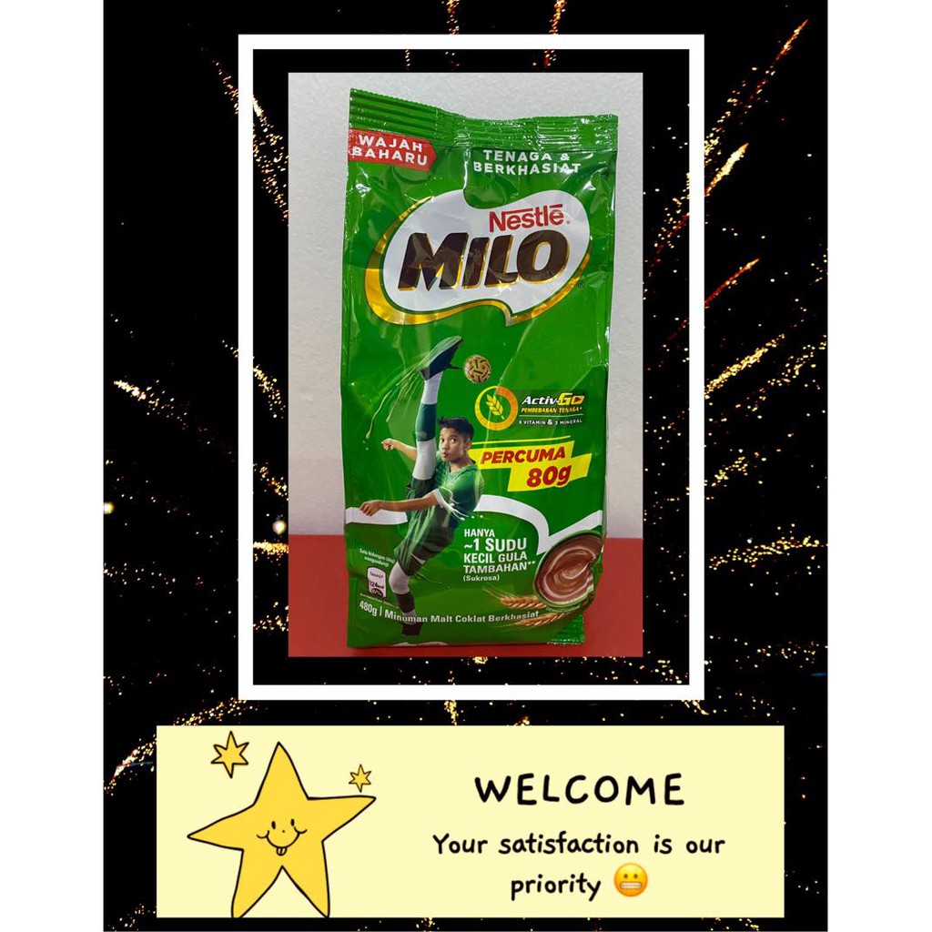 Original Nestle MILO 400g + 80g 480g Milo New Listing Promotion | Shopee Malaysia