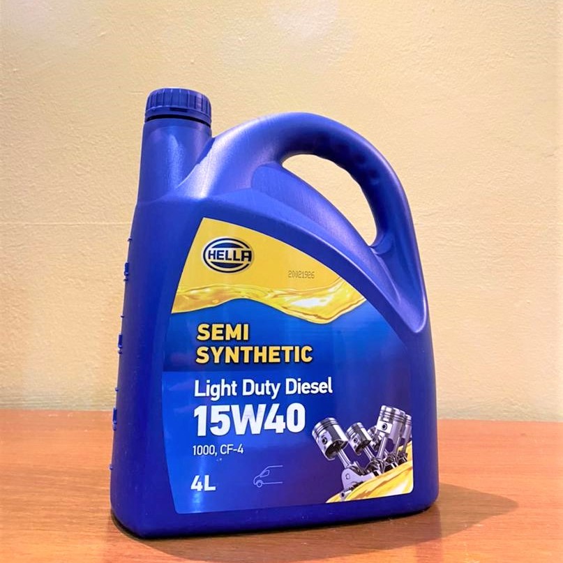 (KOREA) HELLA ENGINE OIL 15W40 SEMI SYNTHETIC LIGHT DUTY DIESEL MINYAK ...