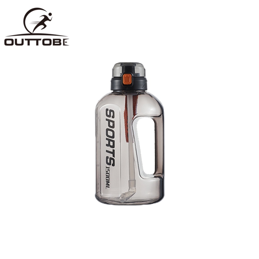Outtobe Water Bottle 1500/2200ML Large Capacity Kettle Portable Lanyard Cup Big Drinking Cup Eco ...