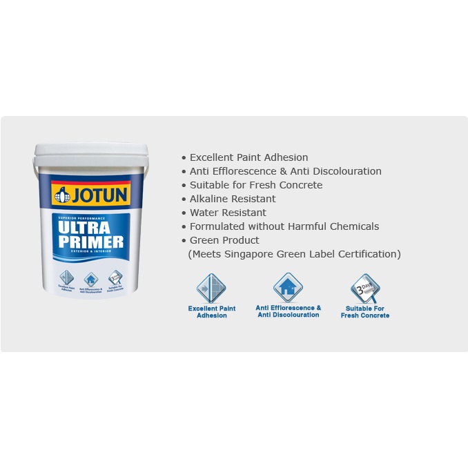 20L Jotun Paint Ultra Primer Wall Sealer / Undercoat Dinding Sesuai Cat ...