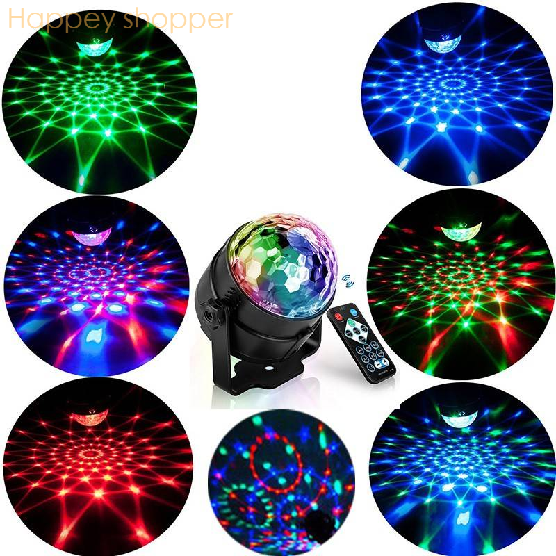 Stage Lighting Remote Control LED RGB Disco Stage Ball Light Water Wave ...