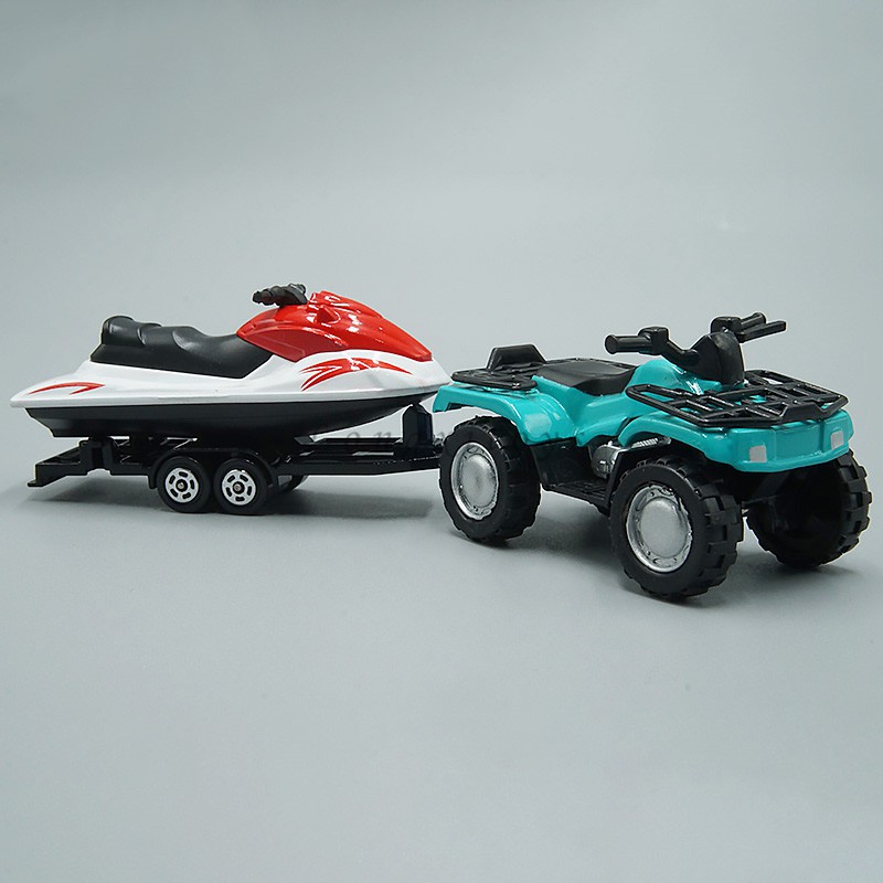 1:50 Diecast Car Model Toy Quad ATV With Jet-Ski Trailer | Shopee Malaysia