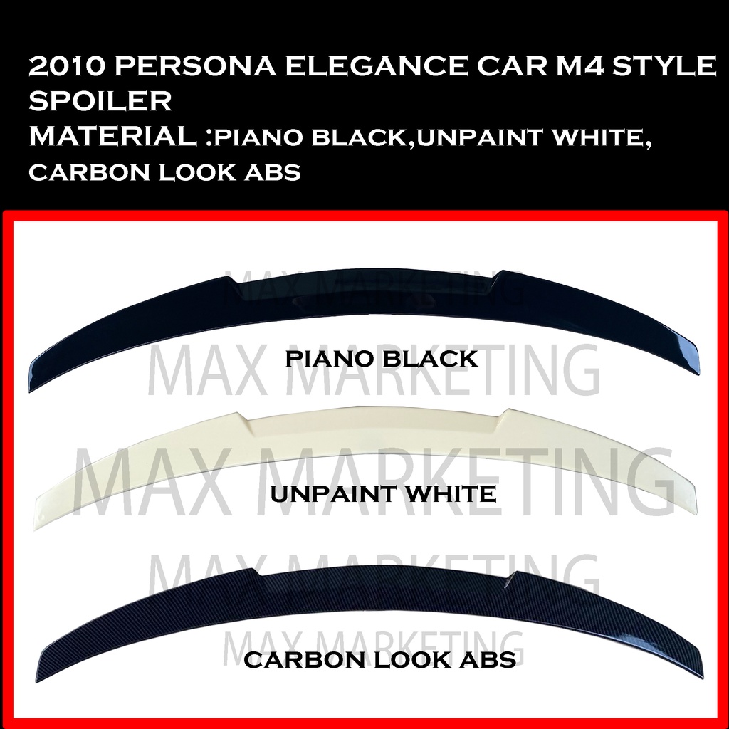PROTON PERSONA 2008 M4 STYLE CAR SPOILER ABS SKIRT LIP BODYKIT(UNPAINT ...