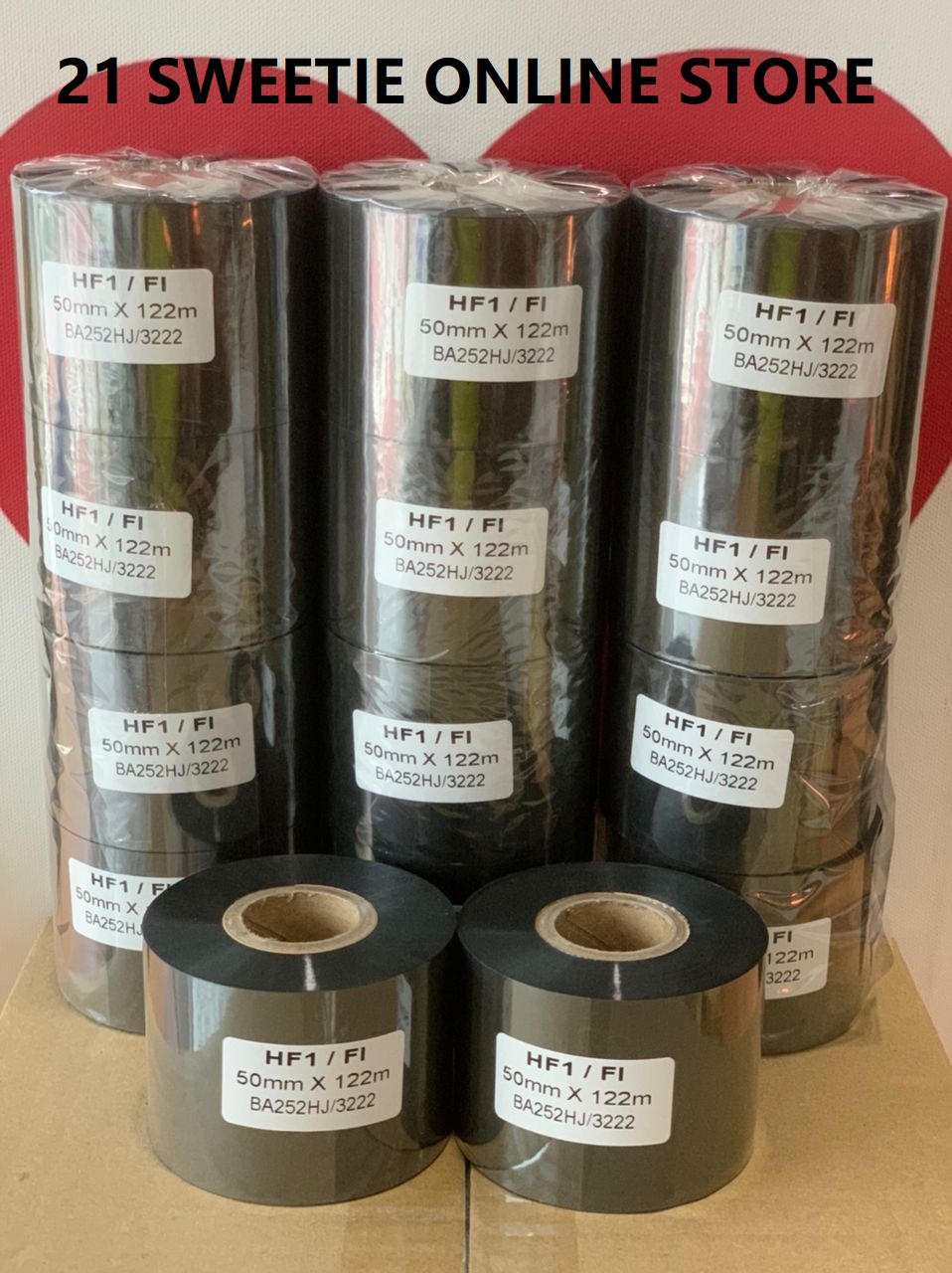 [ALL HOT FOIL] 25mm 30mm 35mm 40mm 50mm x 122m Hot Foil Stamping Date ...