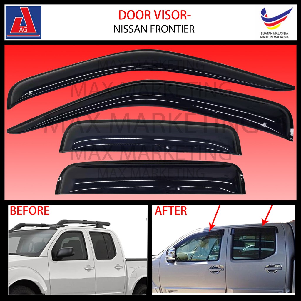 Nissan Frontier D22 (1st Gen) 1997-2004 AG Door Visor Air Press Wind ...