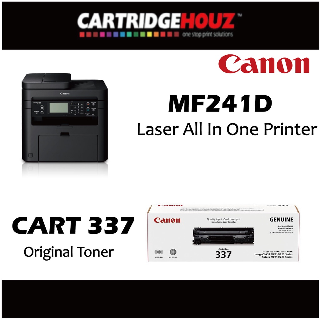 Canon MF241D ALL IN ONE LASER PRINTER / CANON CART 337 TONER Ink ...