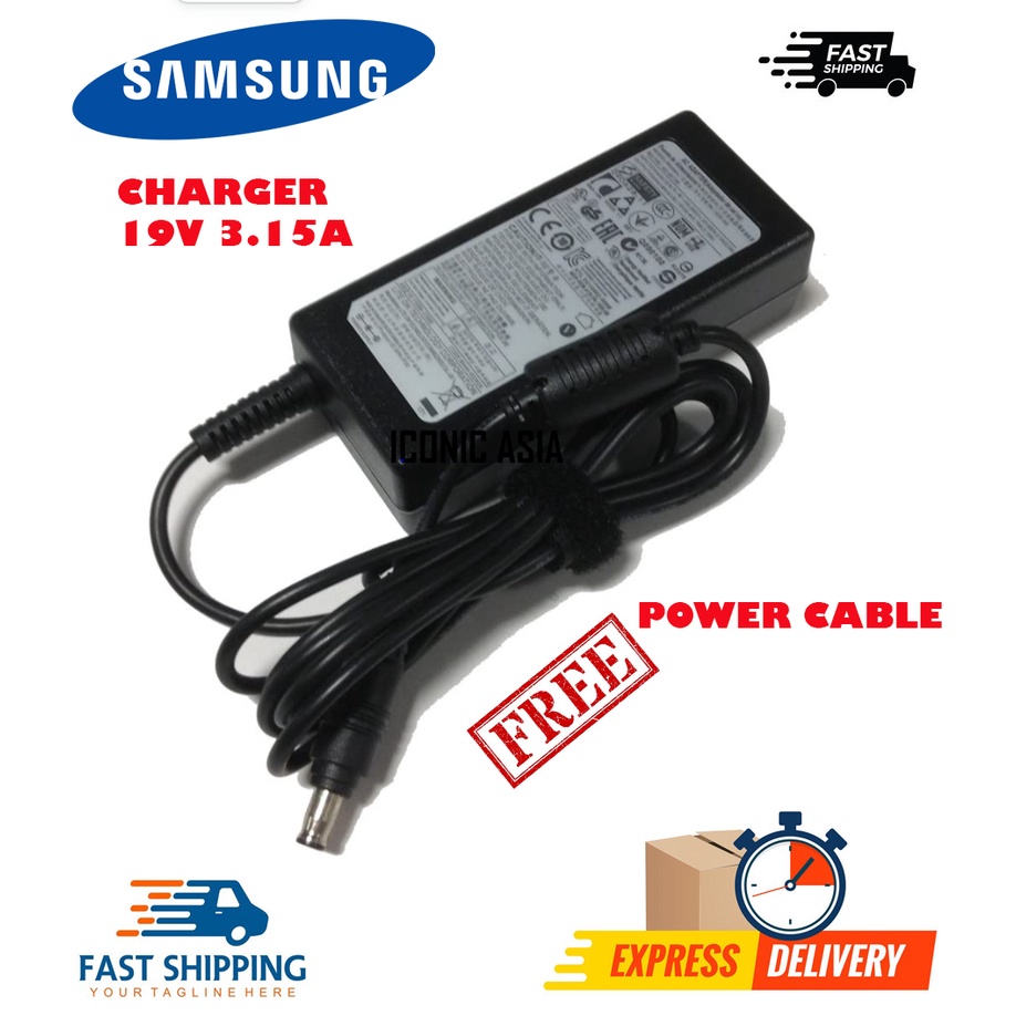 Samsung 60W 19V 3.15A Laptop Charger for NP300E4C NP300E5A NP300E5C ...