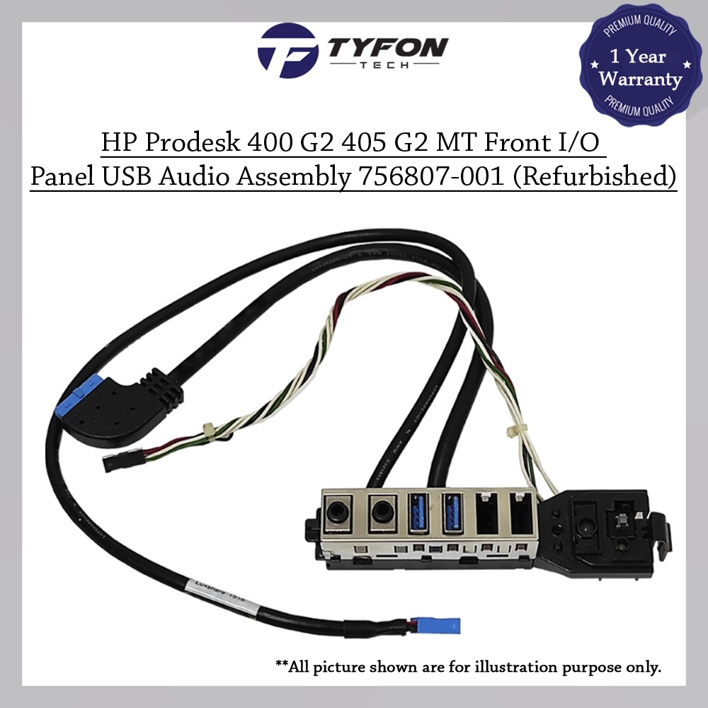 HP Prodesk 400 G2 405 G2 MT Front I/O Panel USB Audio Assembly 756807 ...