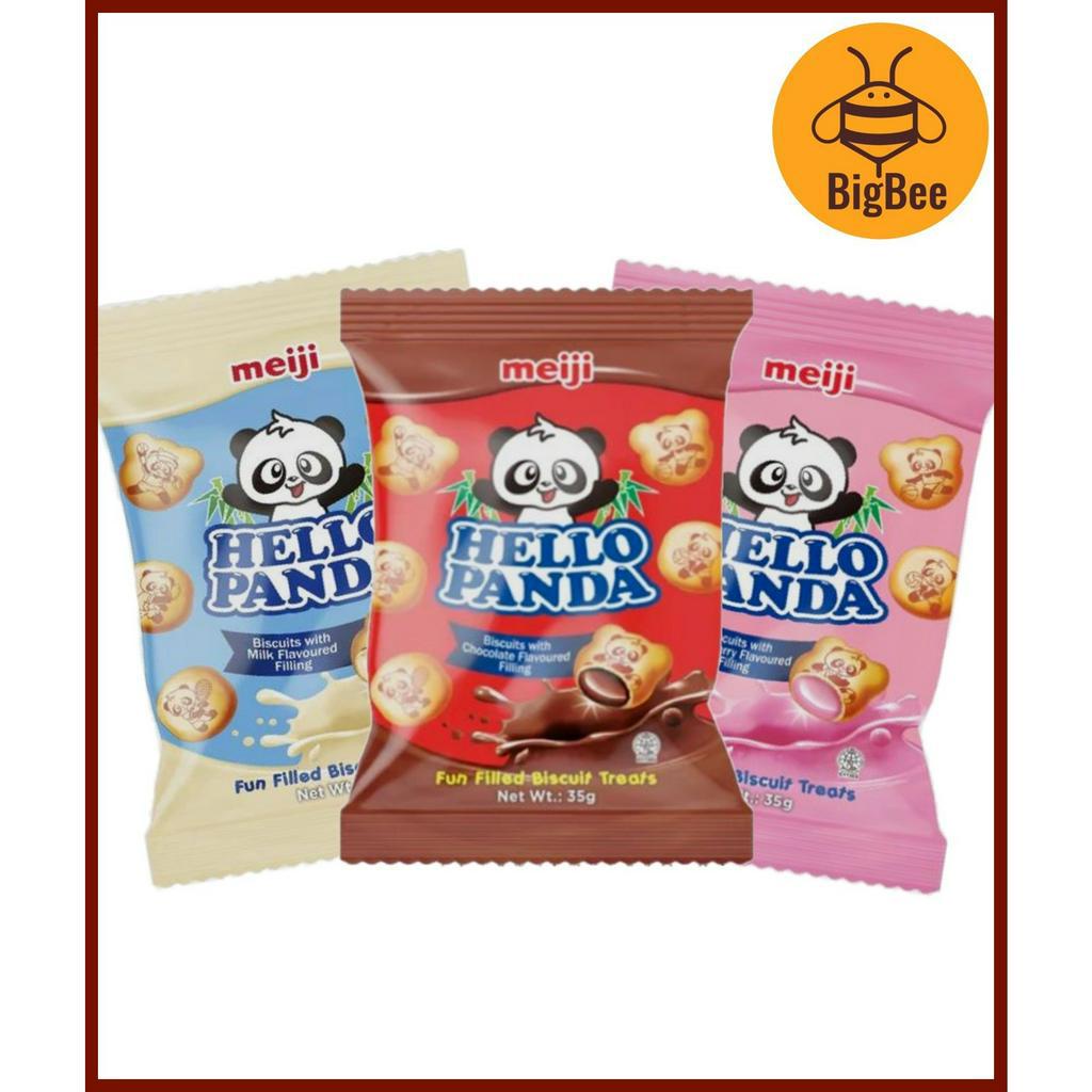 Meiji Hello Panda Biscuits - 35g/pack Chocolate Milk Strawberry Biscuit Assorted Flavours ...