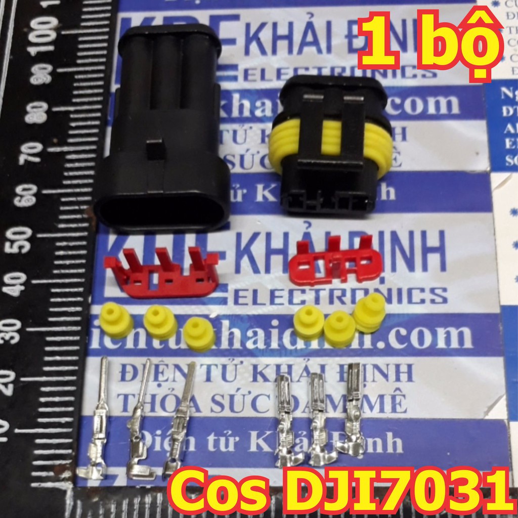 MALE, FEMALE, MALE IRON CORE, CONNECTOR, HEADER DJ7031 3P, WATERPROOF ...