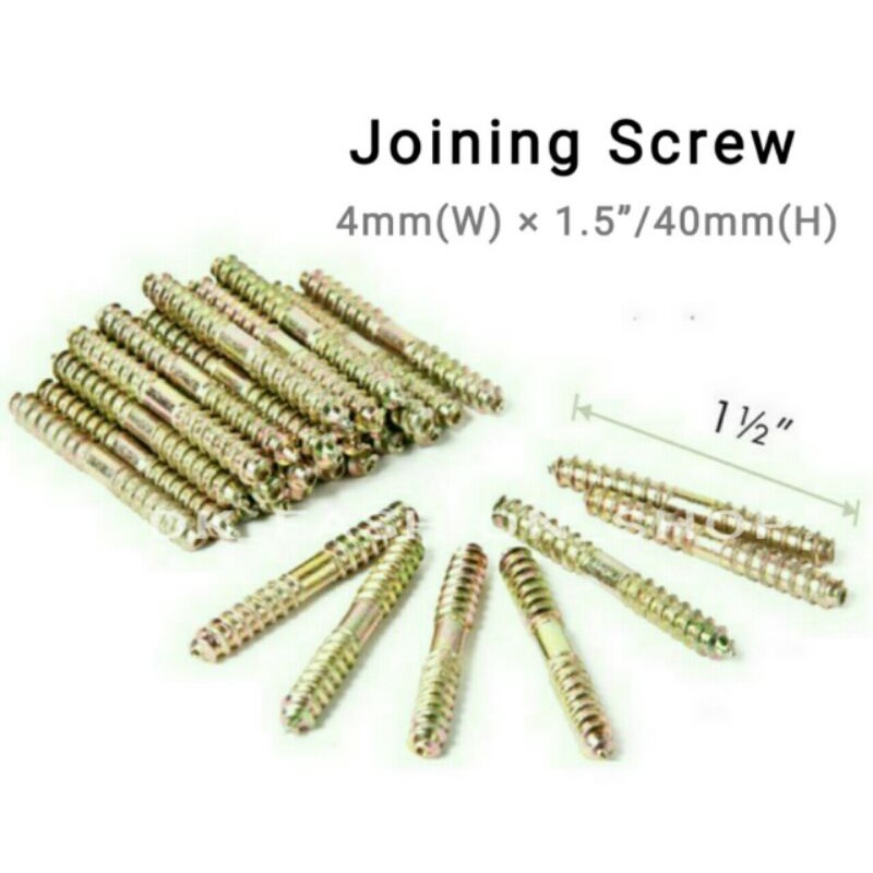 Joining Screw - Wooden Rod Connector（1pcs） 4mm*40mm | Shopee Malaysia