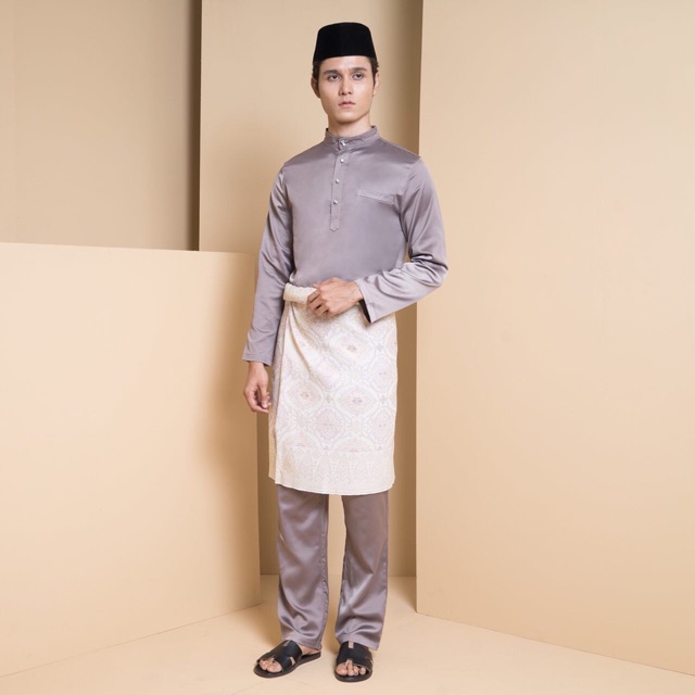 Luth Baju melayu raya 2018(gray) | Shopee Malaysia