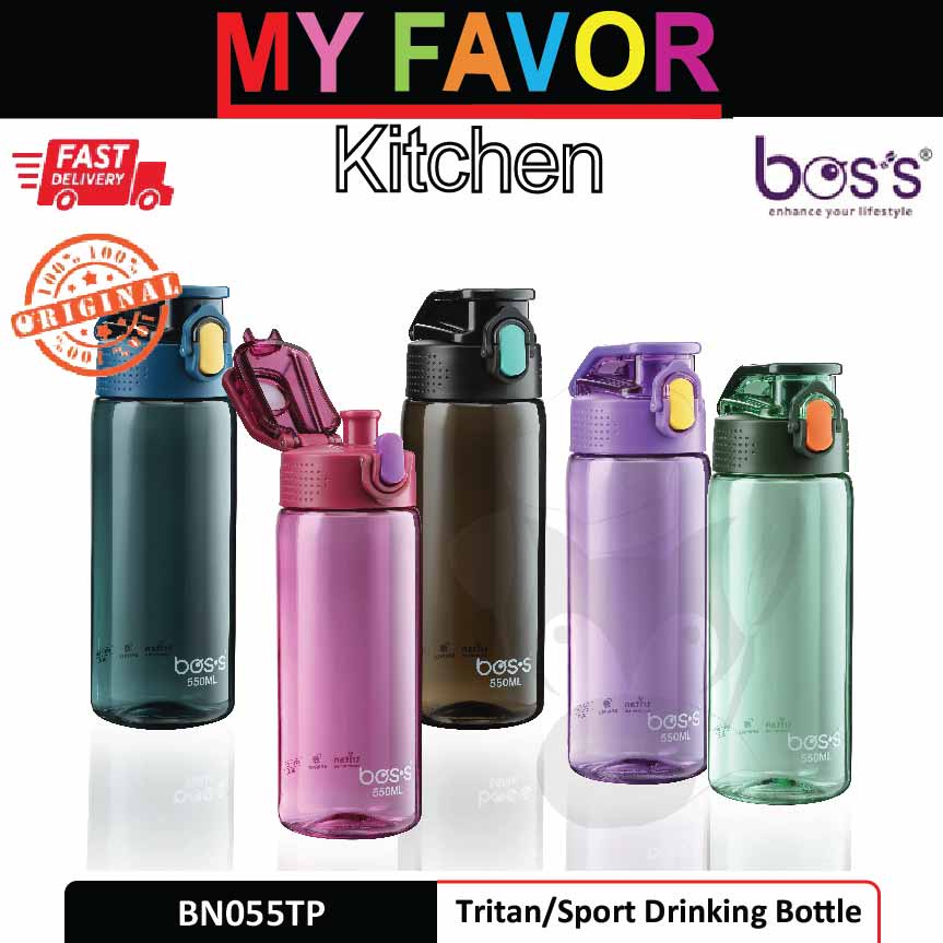 Botol Minuman BOS'S BN055TP 550ML Tritan/Sport Drinking Bottle Botol Tritan Ready Stock | Shopee ...