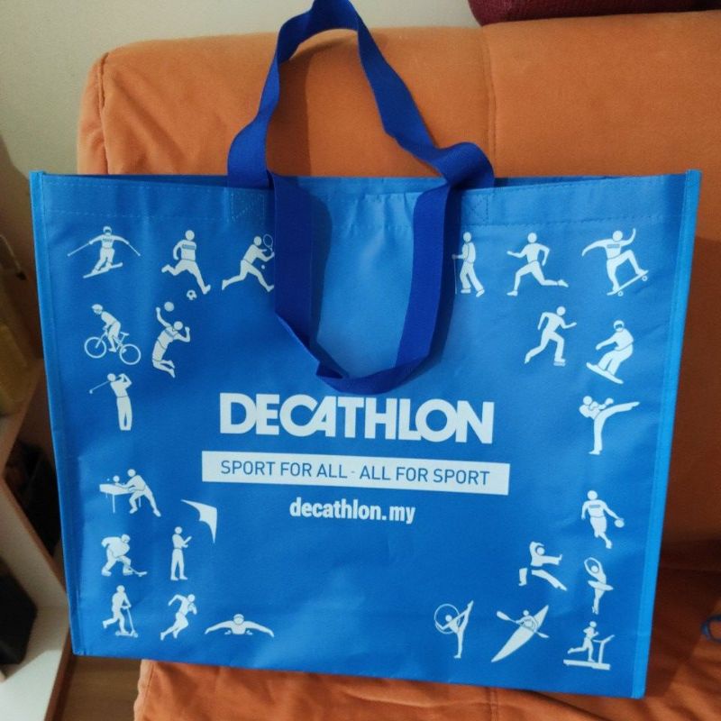Decathlon Super Large Strong Shopping Bag Blue 54cm x 44cm X 10cm ...