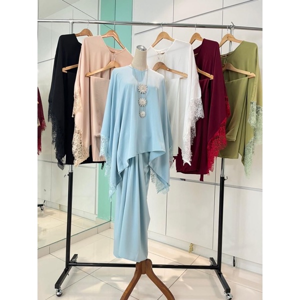 KAFTAN PARIO LACE Ready stock malaysia (postage setiap hari) | Shopee ...