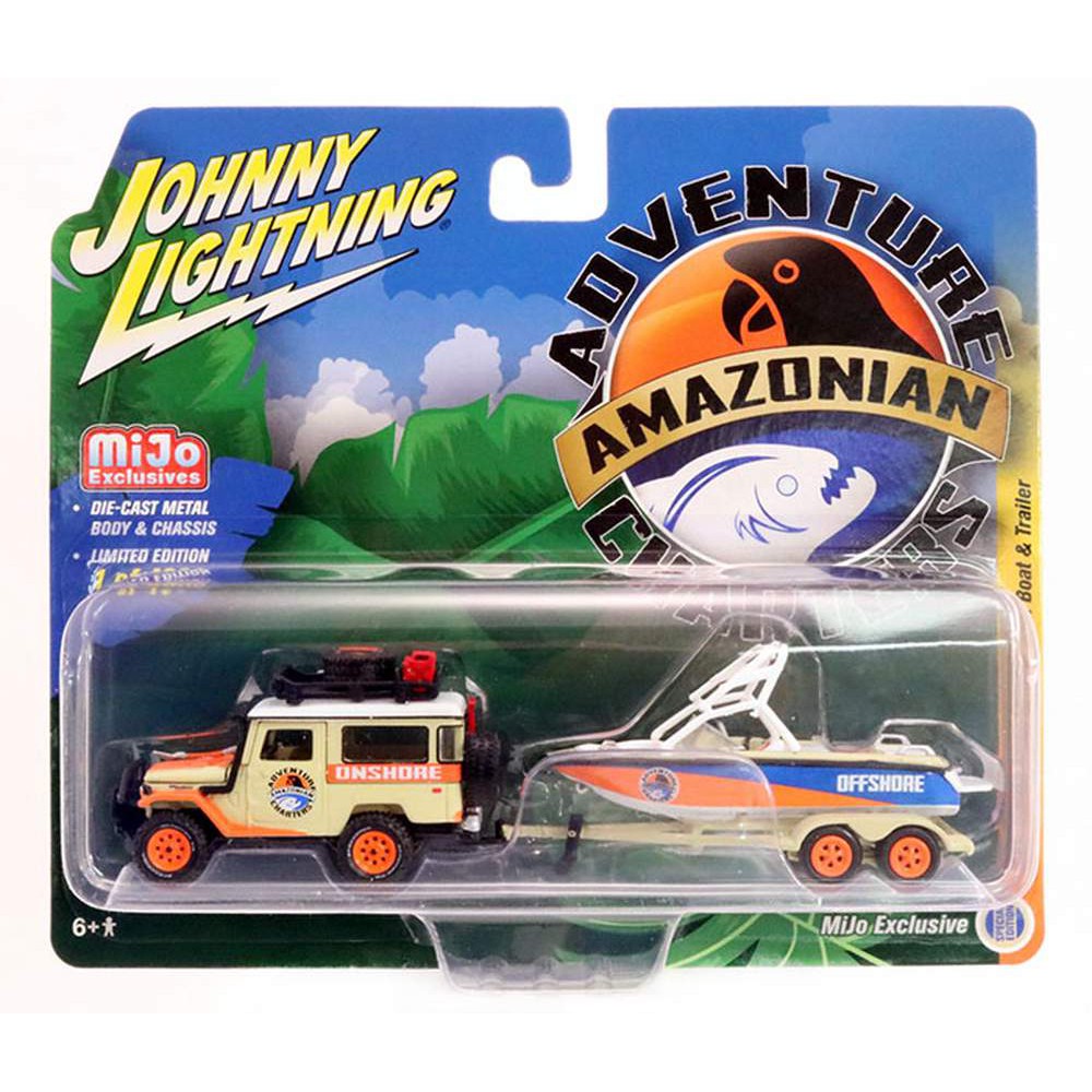 Johnny Lightning 1980 TLC Toyota Land Cruiser with boat & trailer ...
