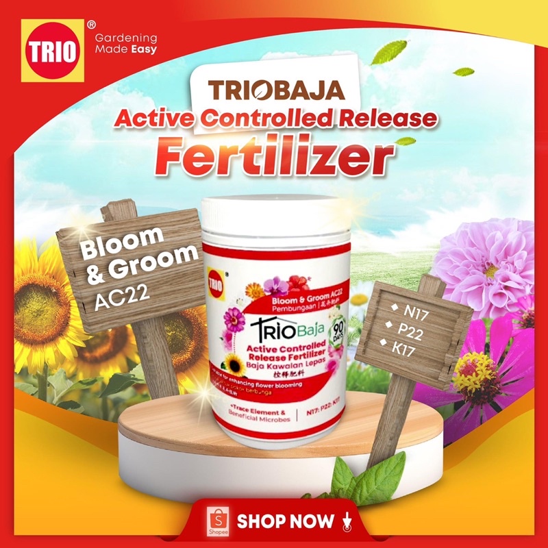Triobaja Active Controlled Release Fertilizer Bloom & Groom AC22 / Baja ...
