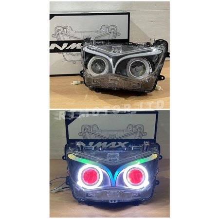 YAMAHA NMAX V2 2020 HEAD LAMP HID PROJECTOR RGB LED LIGHT | Shopee Malaysia