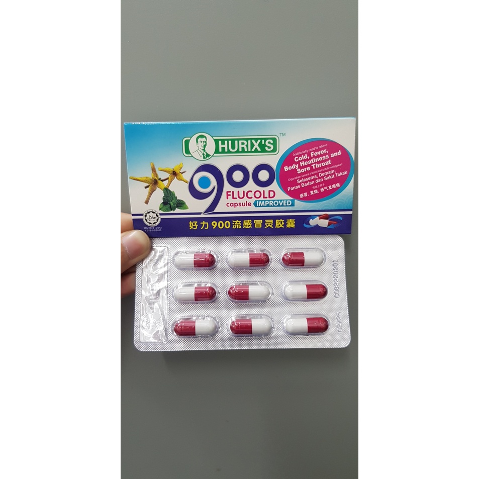 HURIX'S 900 FLUCOLD CAPSULE IMPROVED 9'S | Shopee Malaysia