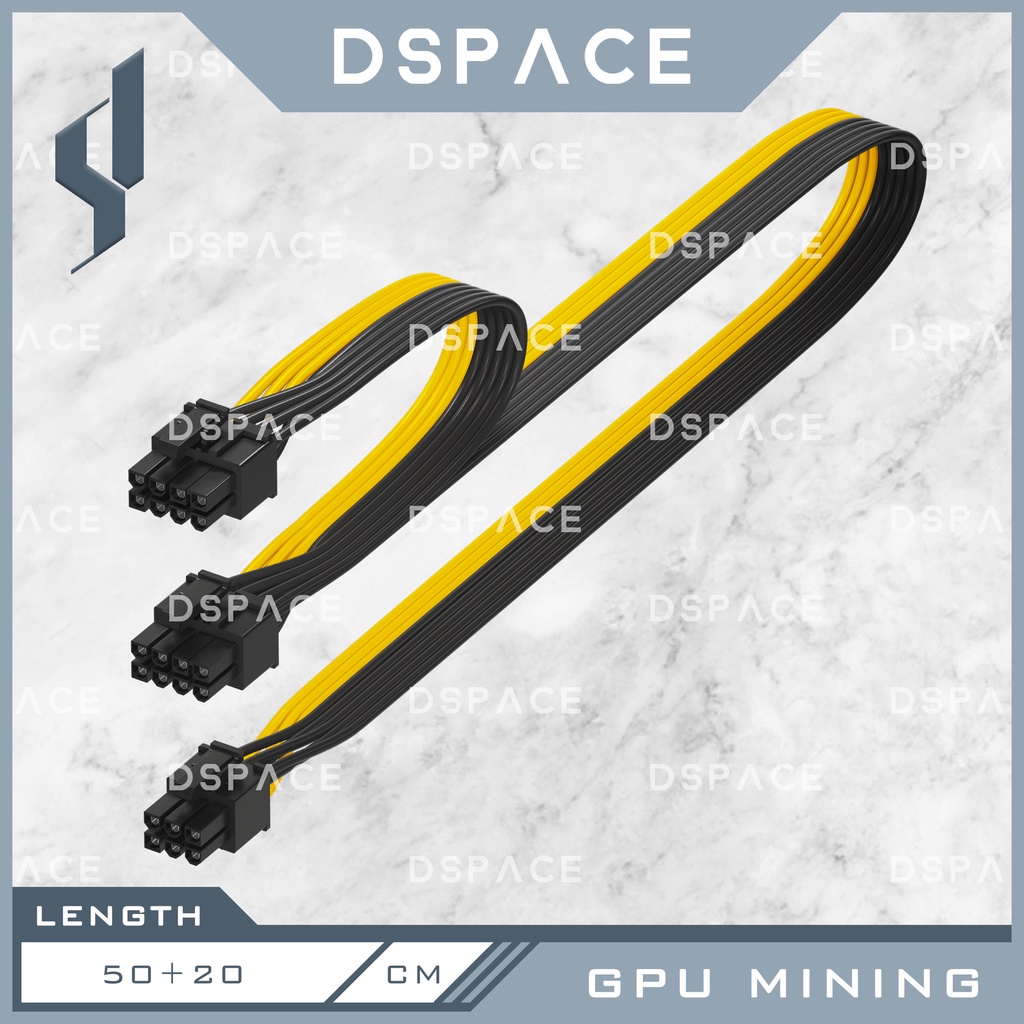 6pin to Dual8(6+2)pin PCIE Power Supply PSU Breakout Board Mining Cable ...