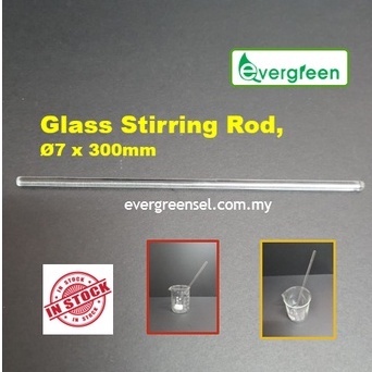 Solid glass rod 300 mm long and 7 mm in diameter | Shopee Malaysia