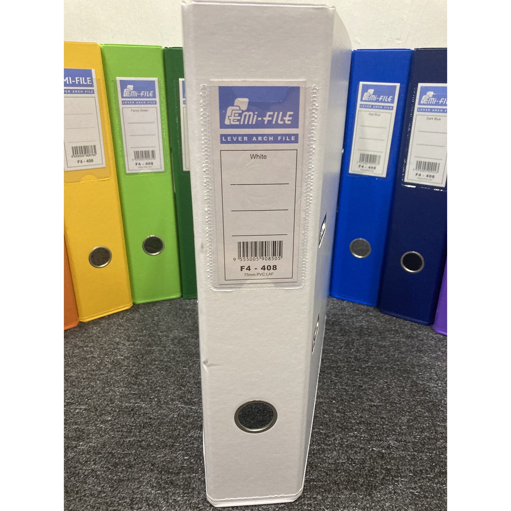 [GY Office] EMI-FILE PVC Lever Hard Cover Arch File - 75MM (F4) -408 ...