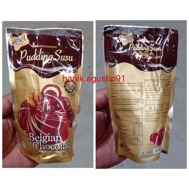 Nutrijell chocolate belgian pudding belgian chocolate milk pudding ...