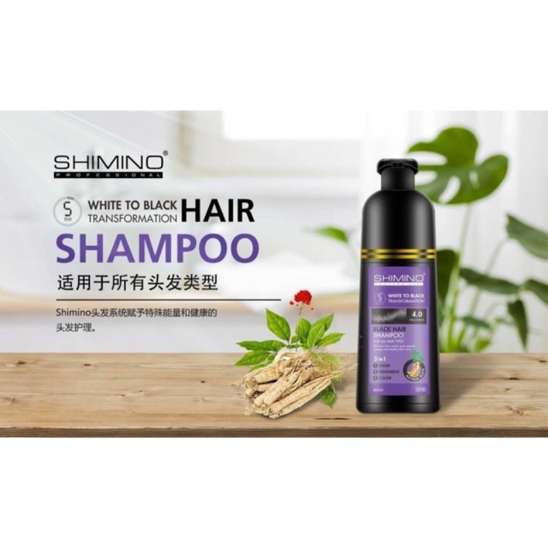 Shimino Black/Brown Hair Shampoo 400ml (Clear Stock) | Shopee Malaysia