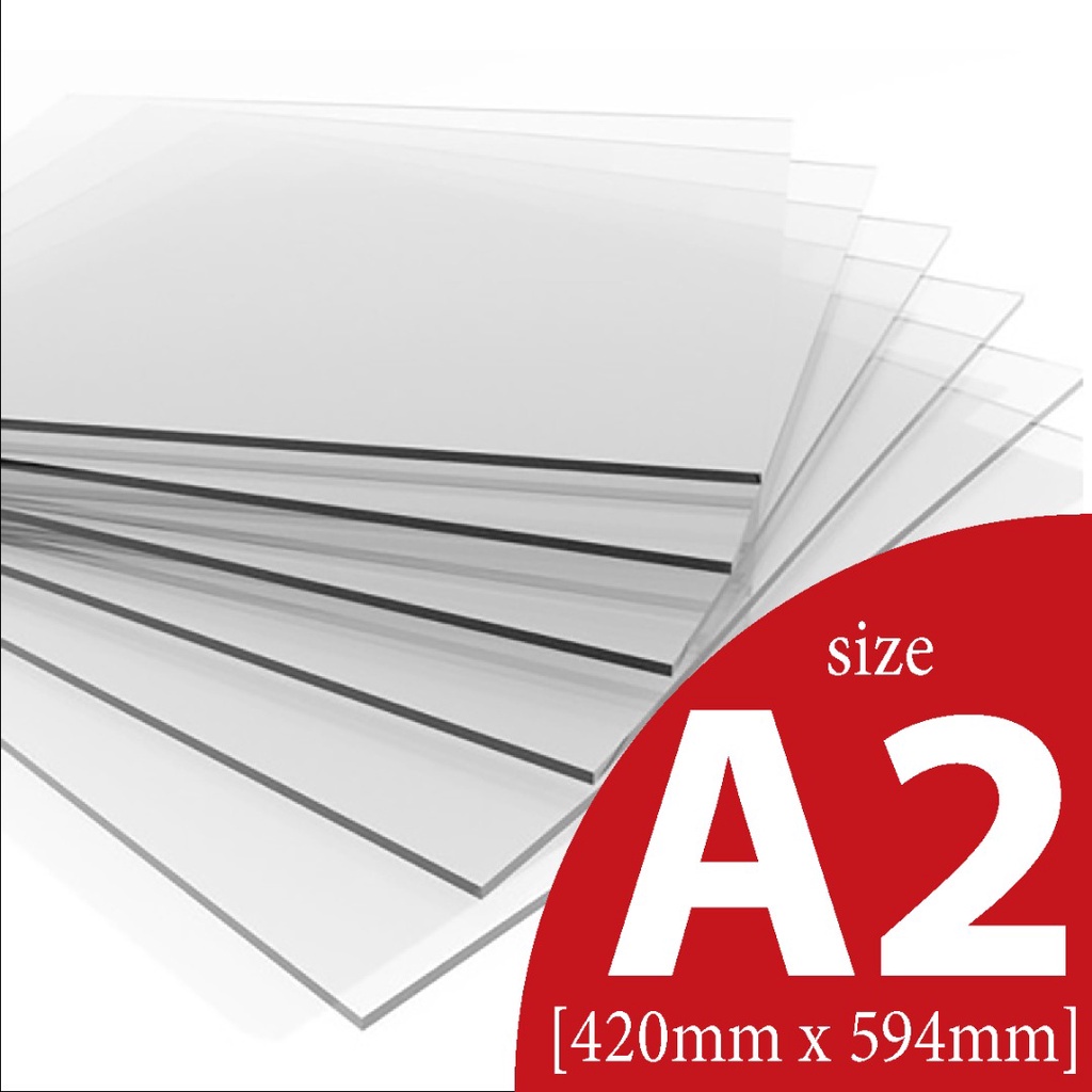 *Size A2* Transparent clear casting acrylic sheet Perspex board ...