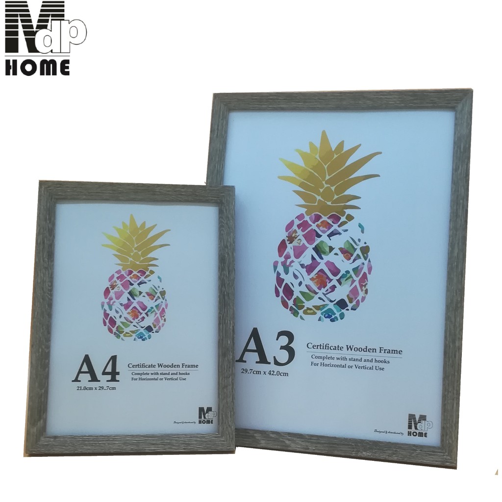 [READY STOCK]Oak Frame for A4 or A3 Certificate / Document/Portrait ...