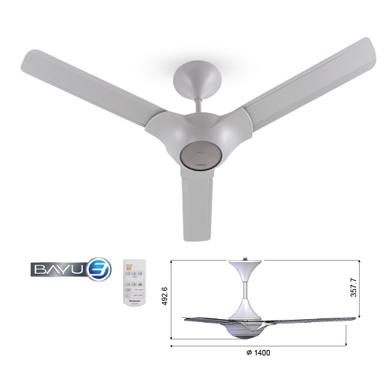 [NEW MODEL YEAR 2023] Panasonic Bayu 3 3-Blade 1400mm (56 inch) F ...