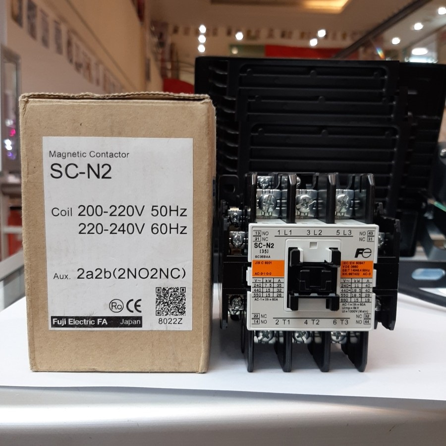 Fuji Electric SCN-2/220V 60A Contactor / Fuji SC-N2 scn2 Contactor | Shopee Malaysia