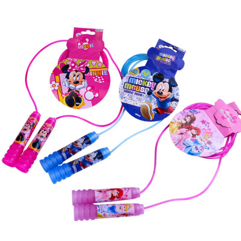Kids jump rope Disney Mickey ice romance cartoon crystal jump rope ...