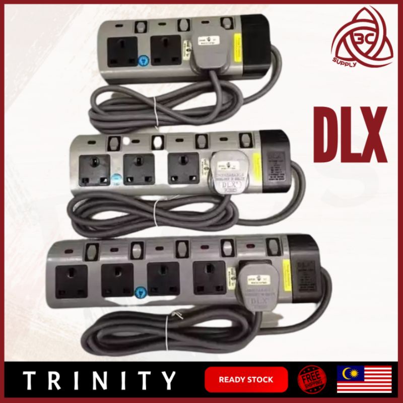 DLX - 13A x 2M Ultra Durable High Quality Trailing Extension Socket ...