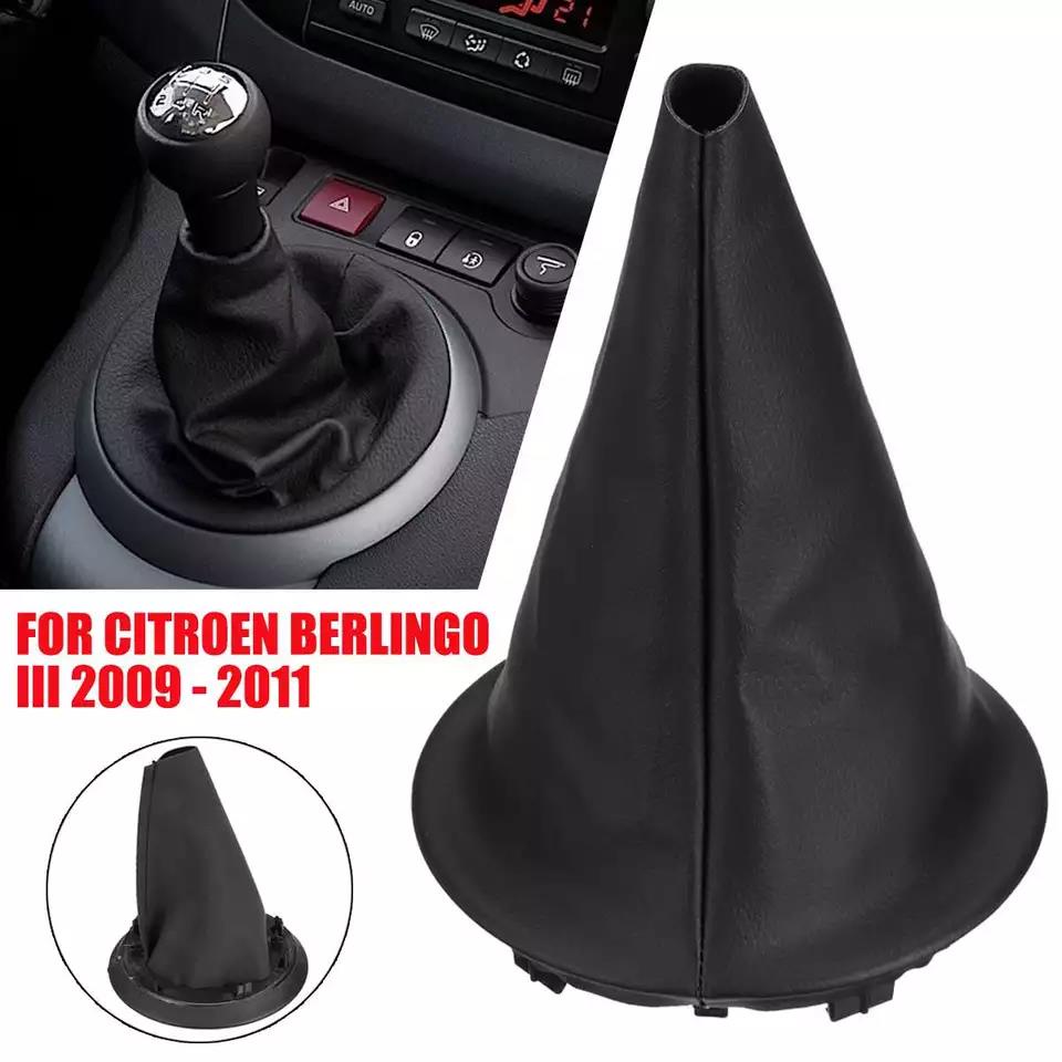 Car Gear Gaiter Boot Cover w/Frame PU Leather Dust-proof Gear Shift ...