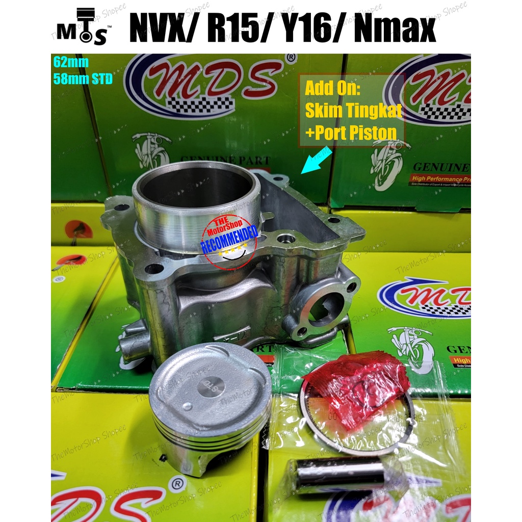 👍!!SKIM TINGKAT!! 62mm / 58mm ( NVX/ NMAX / R15 / Y16 / Aerox ) MDS ...