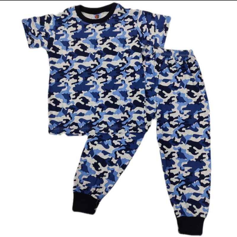 Baju Tidur Budak Baju Askar 🥼 Pyjamas Army Camouflage Kids FusionTex ...