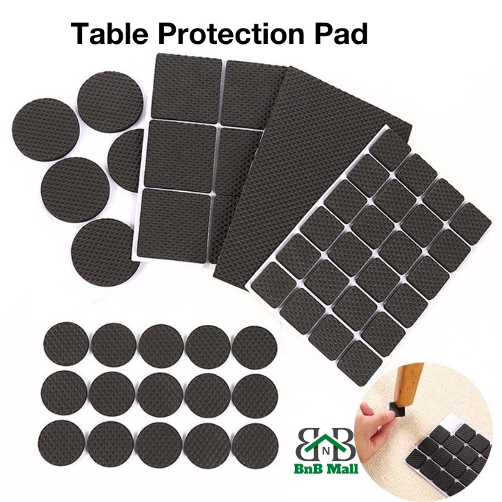 Table Foot Pad Rubber Desk Floor Protection Pad Round Bottom Kitchen ...