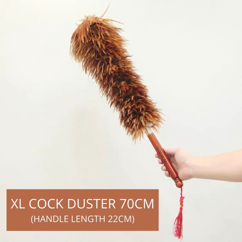 Original Real Feather Duster Bulu Ayam 55cm/57cm/60cm/70cm Cock Duster ...