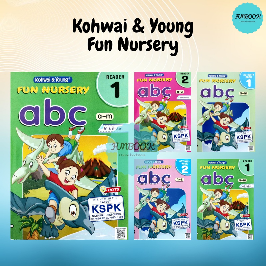 [FUNBOOK] Kohwai & Young Fun Nursery abc with stickers / Learn abc ...