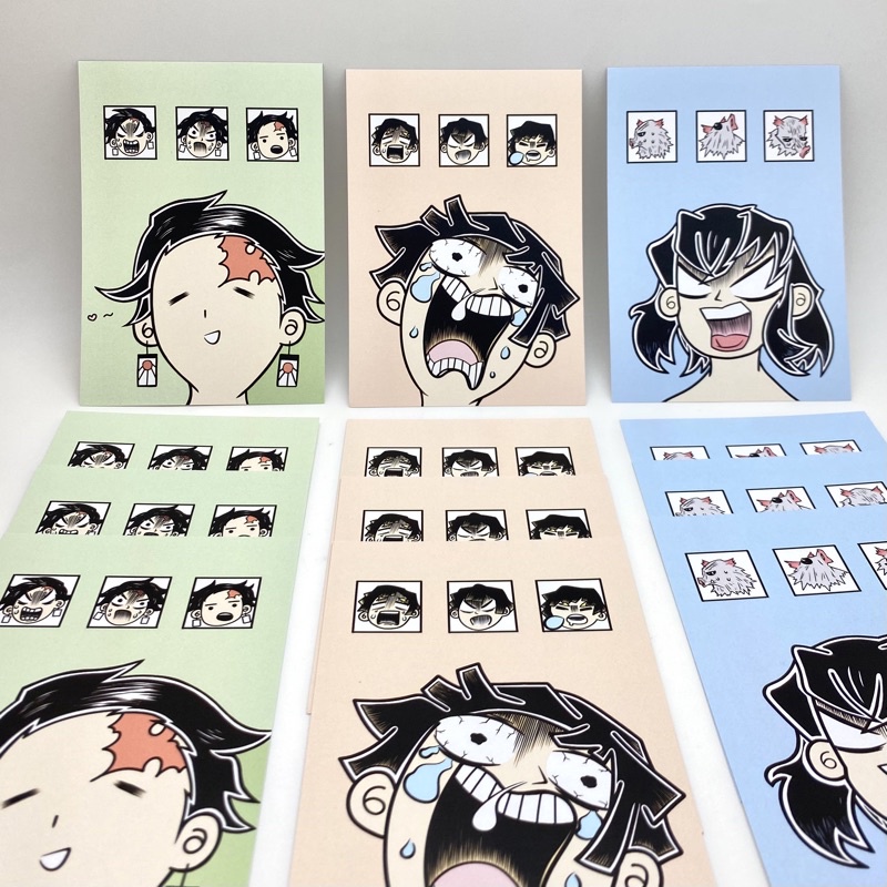 Demon Slayer Kimestu No Yaiba KNY Tanjiro/Zenitsu/Inosuke Art Prints ...