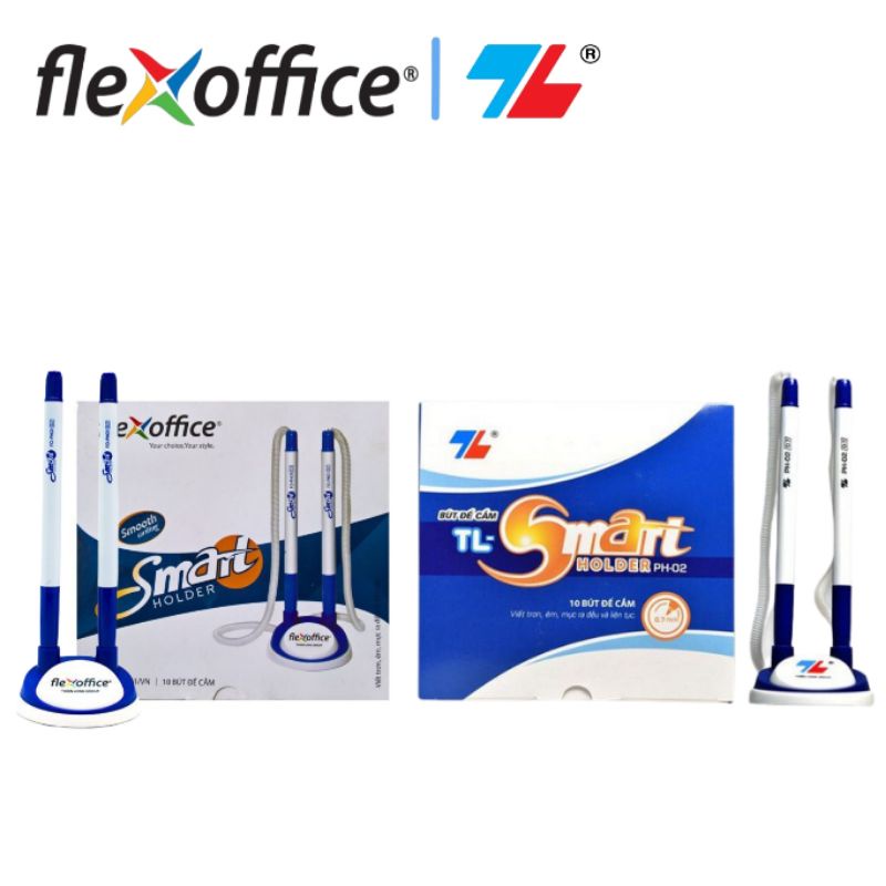 Flexoffice / Thien Long Double Desk Pen, 10 Sets / Box (Genuine ...