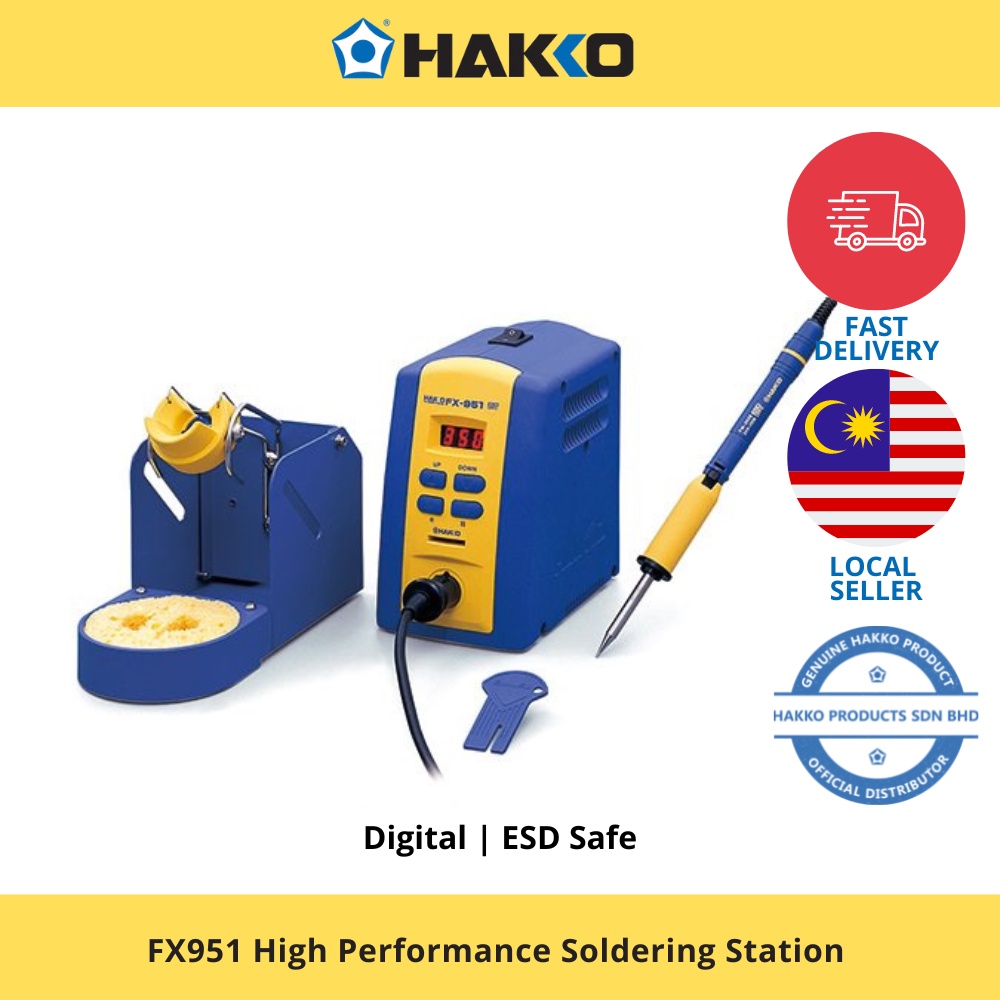 HAKKO FX-951 230V Digital Soldering Station Temperature Adjustable High Performance Welding DIY ...