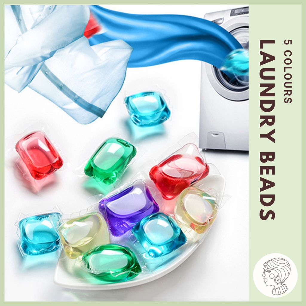【Ready Stock in M’Sia1pcs Colorful Laundry Detergent Gel Condensation ...