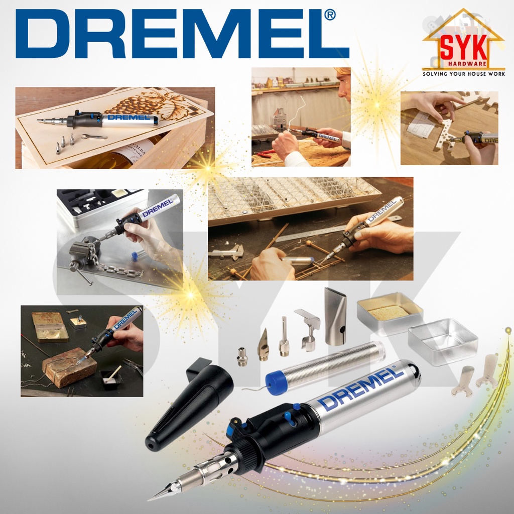 SYK Dremel VERSATIP 2000-6 6 In 1 Gas Torch Cordless Multifunctional ...