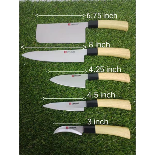 (Ready Stock)Ying Guns Stainless Steel Chiefs Kitchen Knife/Knives/Pisau Dapur/Buah Sayuran ...