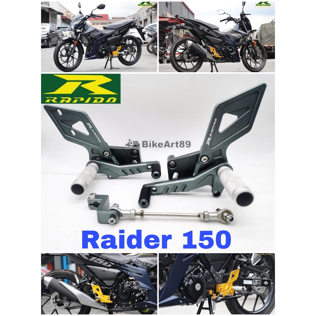 Rapido Footrest Racing SUZUKI Raider 150 Single Footrest Tapak Kaki ...