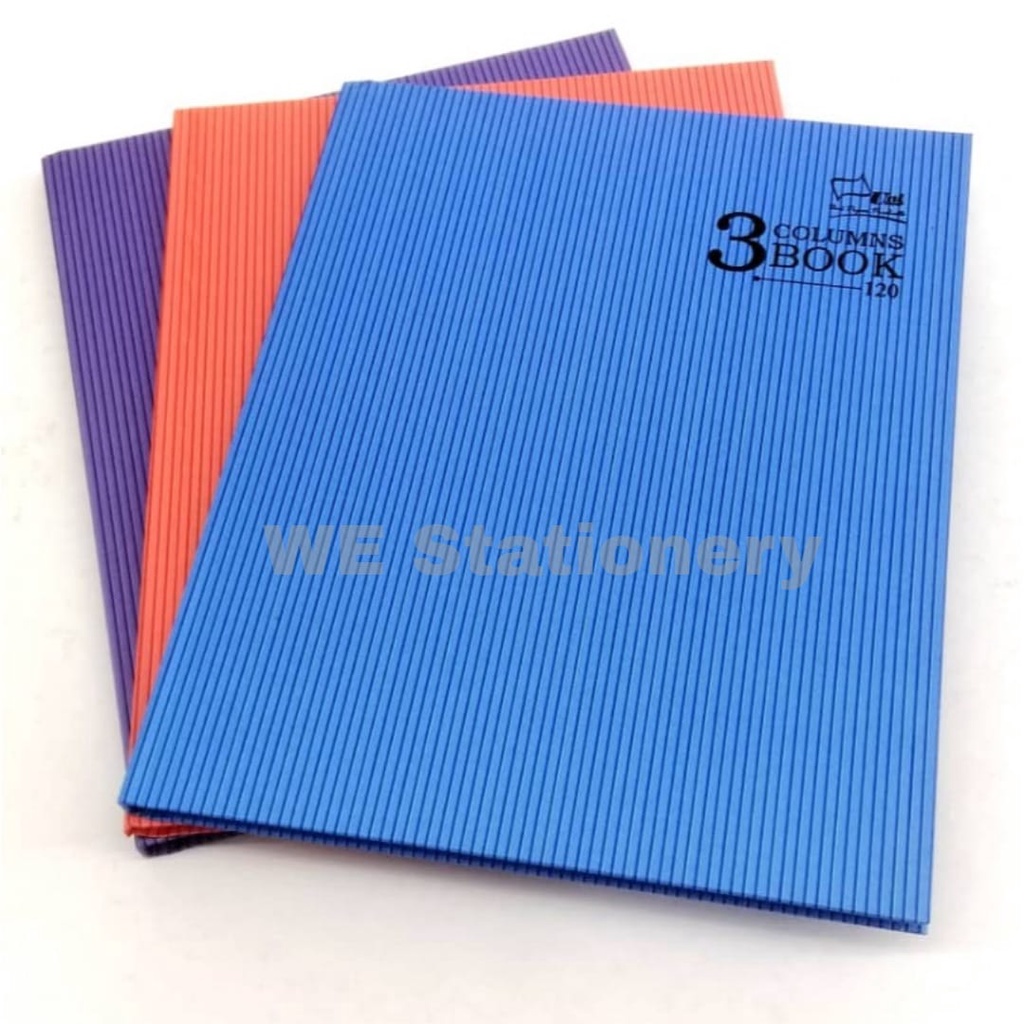 UNI 3 COLUMNS BOOK F4 QUARTO BOOK HARD COVER BOOK 120Pgs / 200Pgs ...