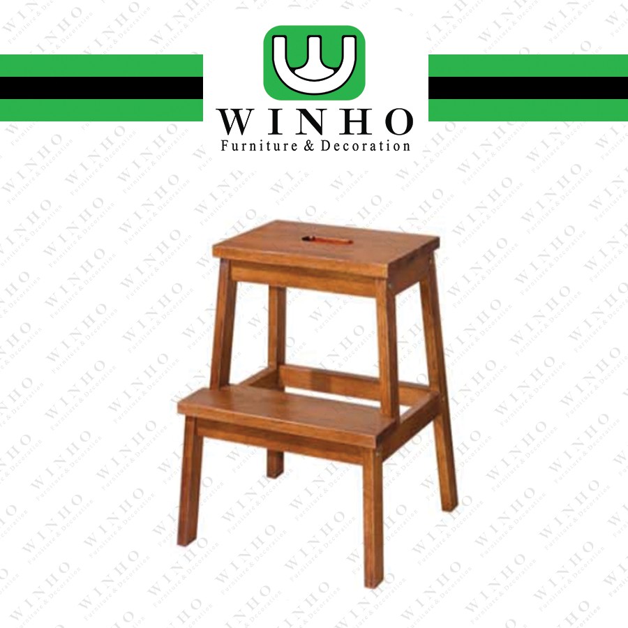 WINHO Step Stool Chair Wood Furniture Kerusi Tangga Chair Tangga Stool ...