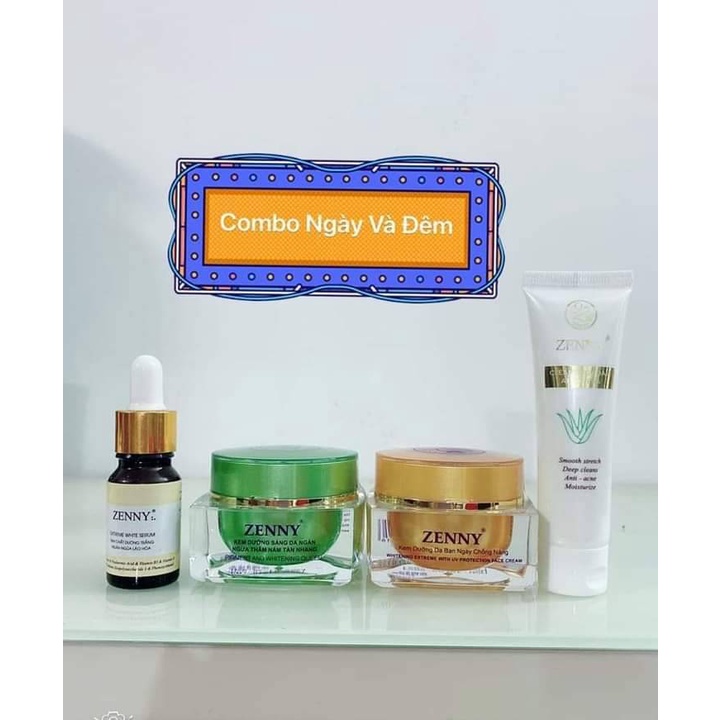 Zenny Day & Night Cream Set (With Serum & Cleanser 20g) | Shopee Malaysia